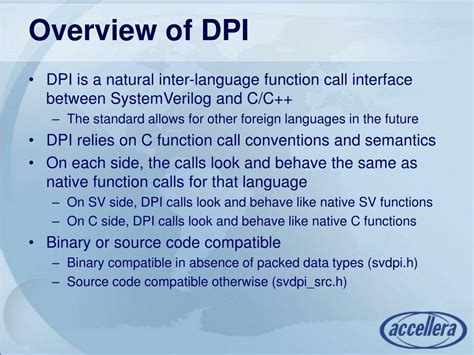 Ppt Introducing The New Systemverilog 31 C Apis Powerpoint Presentation Id6102034