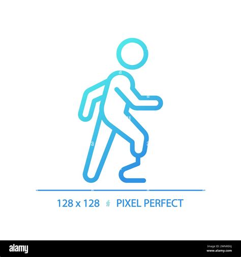 Prosthetic Leg Gradient Linear Vector Icon Stock Vector Image And Art Alamy