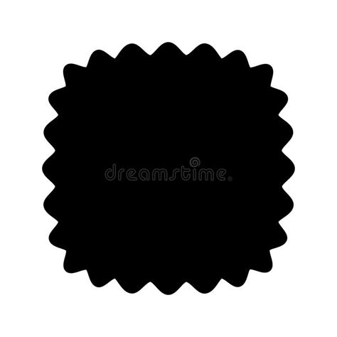 Squircle Or Square Form With Rounded Wiggly Borders Simple Geometric