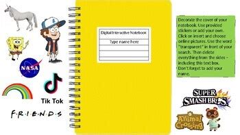 Digital Interactive Notebook Template By Southern Sweet Tea Teachin