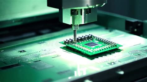 Semiconductor Production Line Robot Arms Assembles Circuit Boards Generative Ai Stock Footage