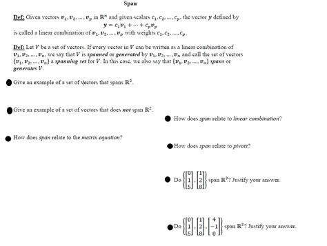 Solved Given Vector V V Vp In Rn And Given Scalars Chegg Com