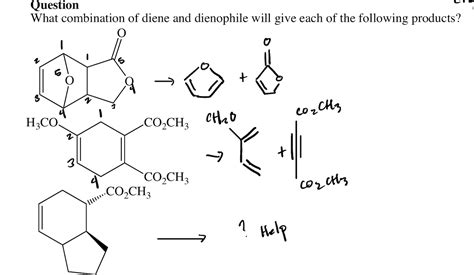 What Combination Of Diene And Dienophile Will Give