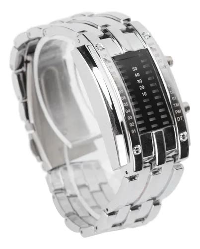 Led Watch Unique Binary Time Mode Display Convex Arc Mercadolibre