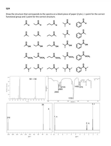 Solved Draw The Structure That Corresponds To The Spectra On Chegg