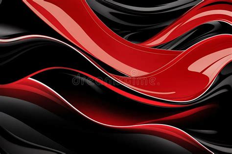 Dynamic Red And Black Abstract Wave Background Stock Illustration Illustration Of Line Organ