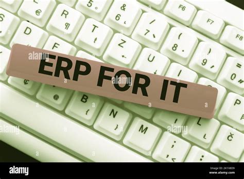 Conceptual Display Erp For It Concept Meaning Enterprise Resource Planning Software For