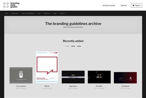 免费下载！branding Style Guides 收录超过 2000 份品牌设计规范手册 优设网 学ai设计上优设