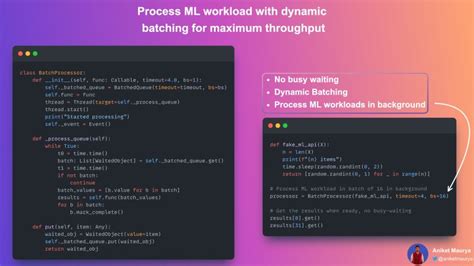 learn about dynamic batching in python aniket maurya posted on the
