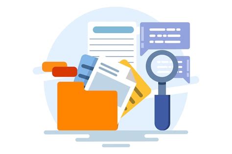 Premium Vector Vector Illustration About Concept Of File Search In File With Magnifying Glass