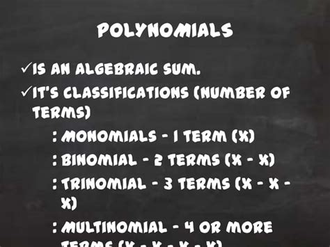 Mathematics Algebraic Expressions And Polynomials Pptx Computing Technology And Computing