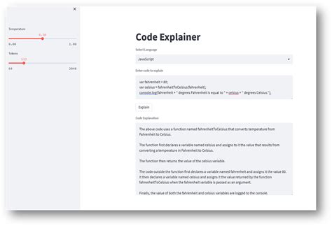 Integrating Openai With Streamlit With Example Source Code Explainer