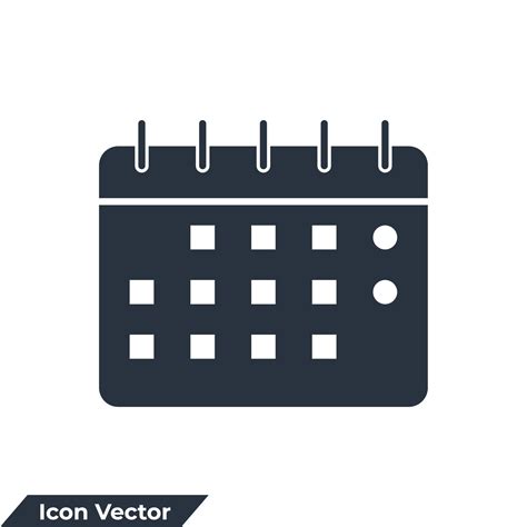 Calendar Icon Logo Vector Illustration Calendar Symbol Template For