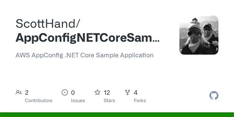 Github Scotthandappconfignetcoresample Aws Appconfig Net Core Sample Application