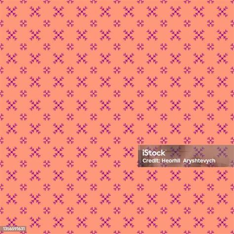 벡터 픽셀 아트 벨벳 보라색 부드러운 패턴의 미니멀 한 추상적 장식 대각선 크로스 스티치 진정 산호 배경 0명에 대한 스톡 벡터