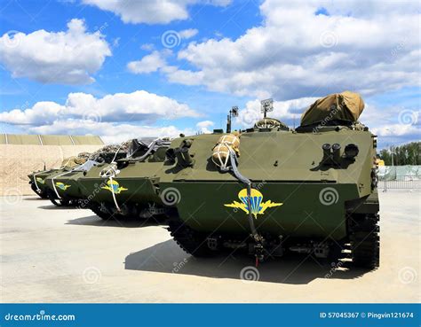 Airborne Multipurpose Tracked Armored Personnel Carriers Stock Image