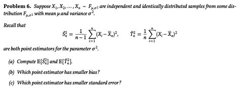 Problem Suppose X X XnFμ σ are independent Chegg com