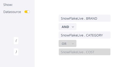 Filter Relationship Editor