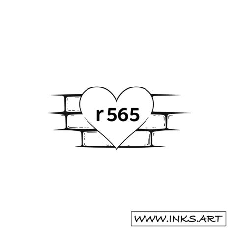 Tattoo Design Brick Wall Heart Reveals Spotify Code Style Minimalist
