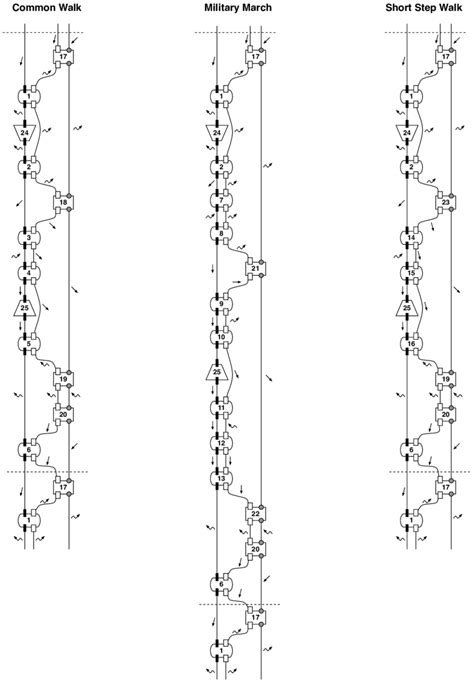 Three Abstract Structs Each Representing One Full Cycle Of Movement For Download Scientific