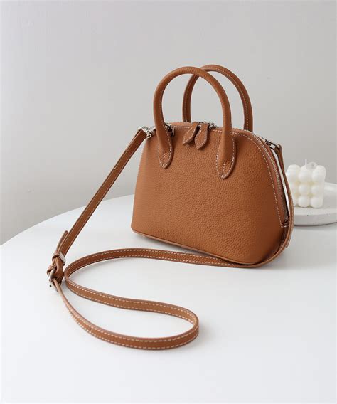 볼뉴 볼뉴 빈트 천연 소가죽 미니 토트 핸드폰 가방 숄더 크로스 투웨이백 H3140