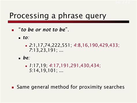 Query Processing Phrase Queries And Positional Indexes Ppt Download
