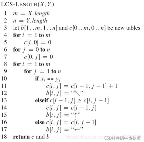 最长公共子序列问题（lcs） Csdn博客