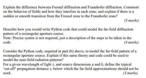 [solved] Explain The Difference Between Fresnel Di Solutioninn