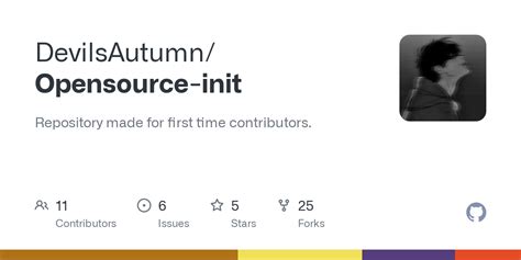 GitHub DevilsAutumn Opensource Init Repository Made For First Time