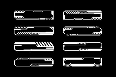 HUD Cyber Techno Border Design Elements Graphic By Ozan ID Creative Fabrica