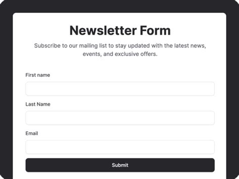 Newsletter Form
