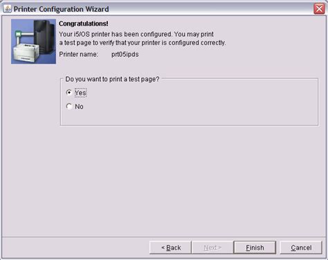 Using The System I Navigator Printer Configuration Wizard To Configure A Network Printer