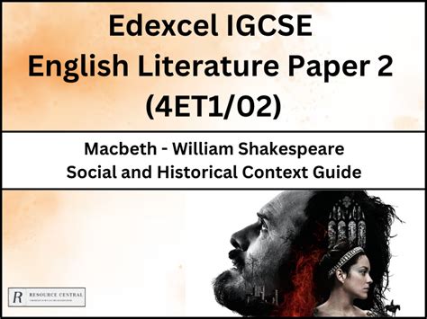 Macbeth Context Teaching Resources