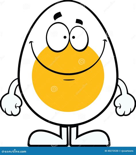 Smiling Cartoon Egg Stock Vector Illustration Of Breakfast 40273530