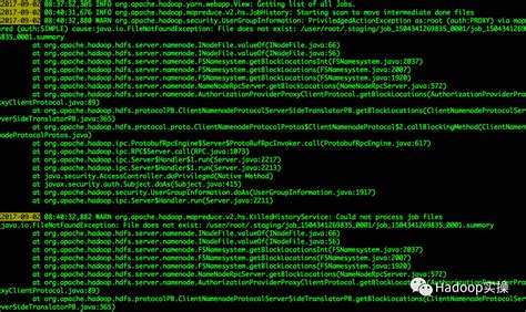 0019 Yarn的jobhistory目录权限问题导致mapreduce作业异常starting Scan To Move