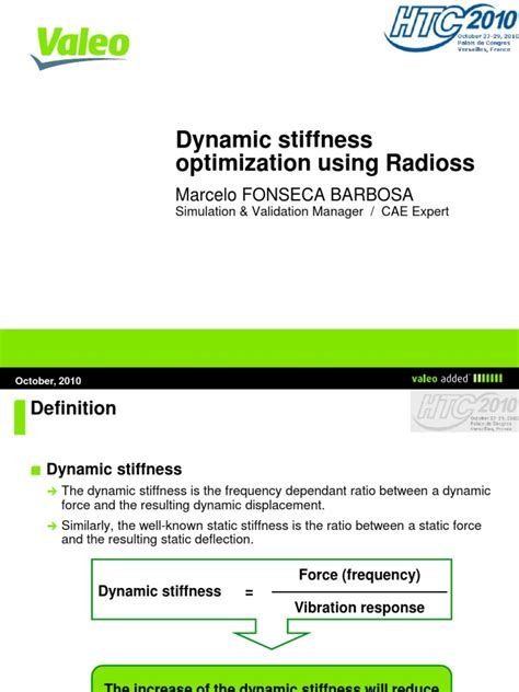 Dynamic Stiffness Optimization Using Radioss Pdf Maxima And Minima