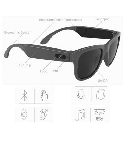 Lunette De Soleil Connectées Bluetooth Lunette Intelligente 2 0
