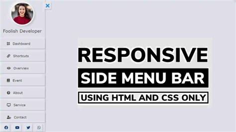 Neumorphism Sidebar Menu Using Html And Css