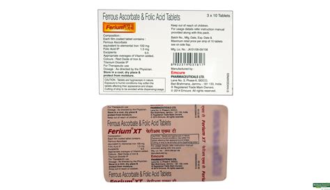 Buy Ferium Xt 10 Tablets Online At Best Prices Wellness Forever