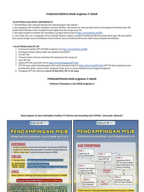 Panduan Berkas Msib 5 Unair Pdf