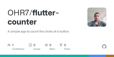 Github Ohr7flutter Counter A Simple App To Count The Clicks Of A Button