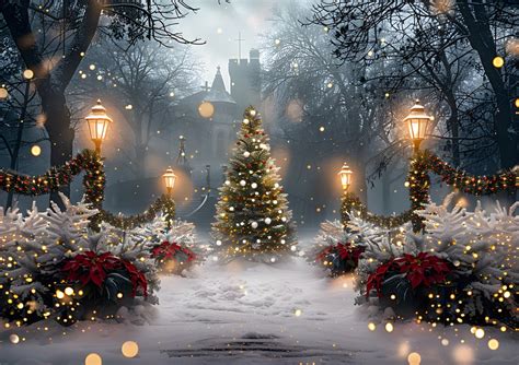 Avezano Christmas Cottage Photography Backdrop Scene Room Set Holiday
