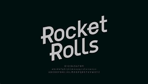 추상 적 현대 알파벳 글꼴 타이포그래피 전자 디지털 게임 음악 미래 창조적 인 글꼴 및 번호 디자인 개념 벡터 일러스트레이션