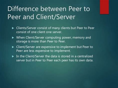 Peer To Peer Vs Clientserver Network By Ahnaf