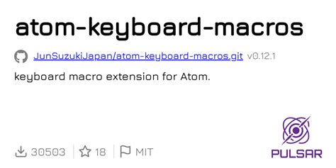 Atom Keyboard Macros