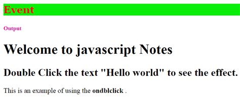 Event Handling ~ Programtechie