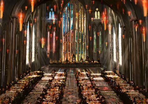 Artstation Great Hall Harry Potter