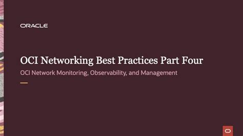 Pradeep R On Linkedin Oci Networking Best Practices Part Four Oci Network Monitoring…