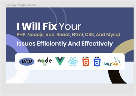Fix Your Php Laravel Javascript And Mysql Issues By Namoosali Fiverr