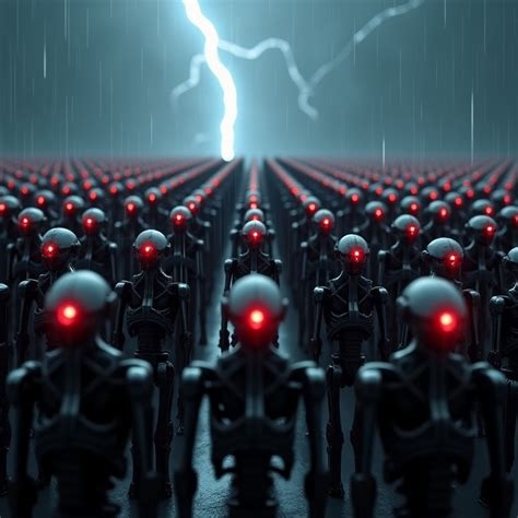 Apocalyptic Terminator Army Stable Diffusion Online